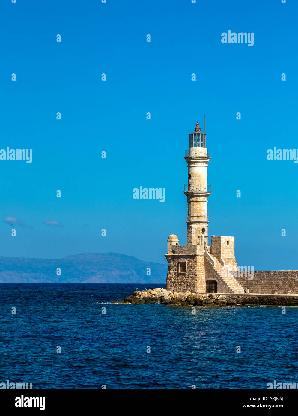 Port of Chania, Crete Stock Photo - Alamy