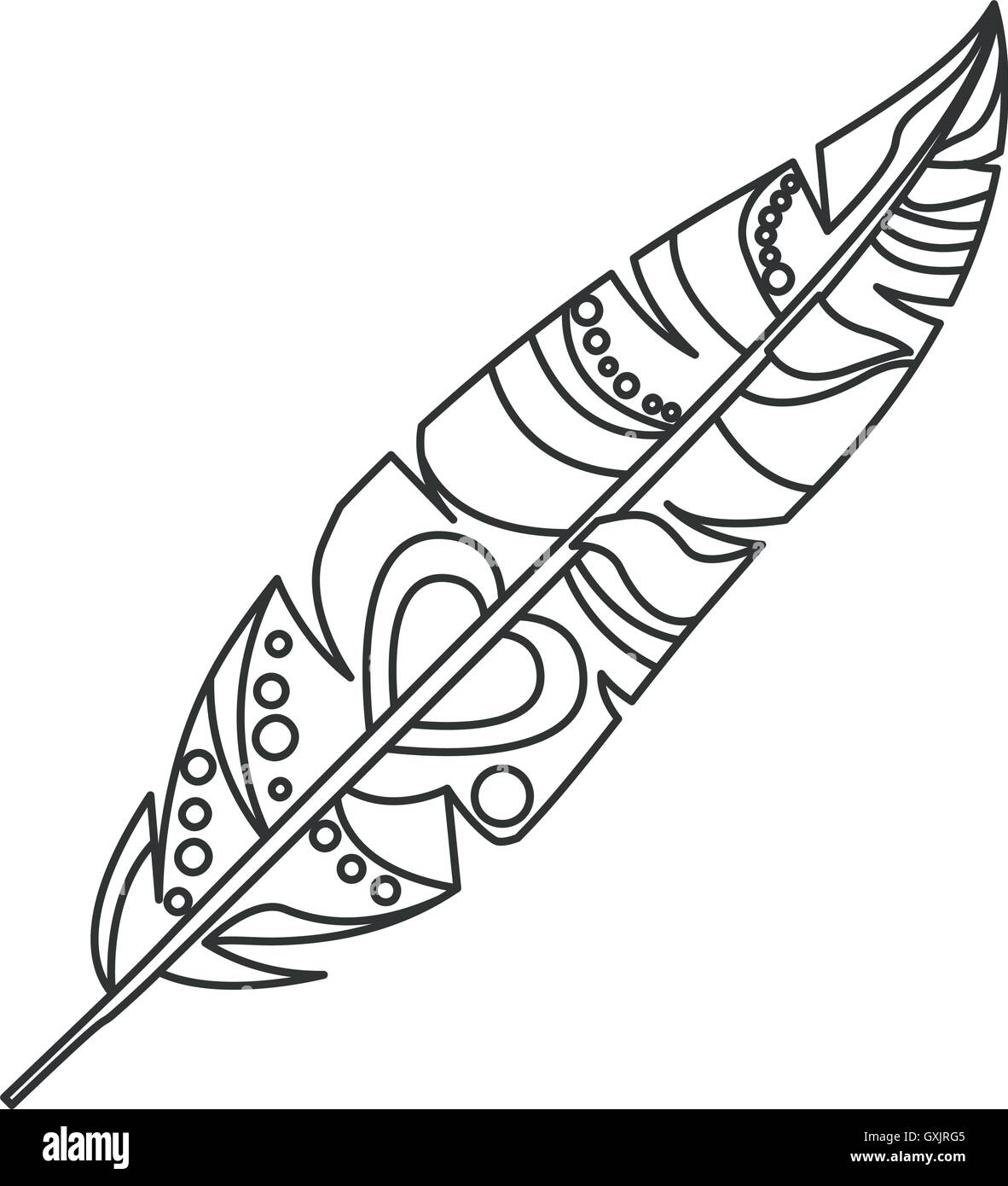 Isolated feather plume design Stock Vector Image & Art - Alamy