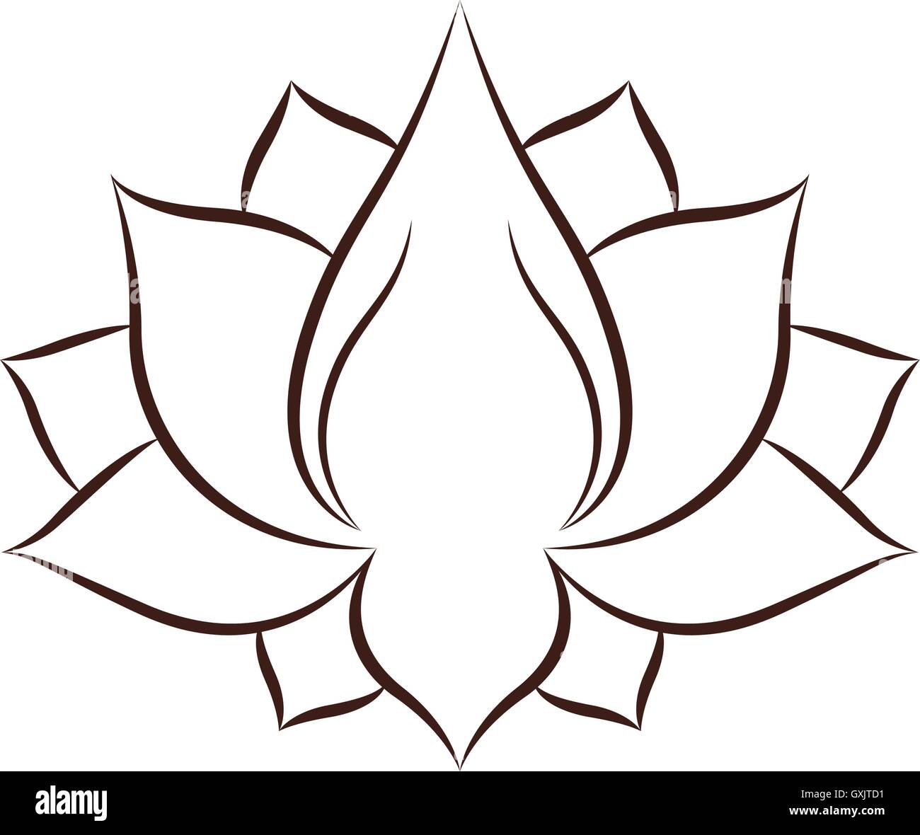 Isolated lotus flower design Stock Vector Image & Art - Alamy