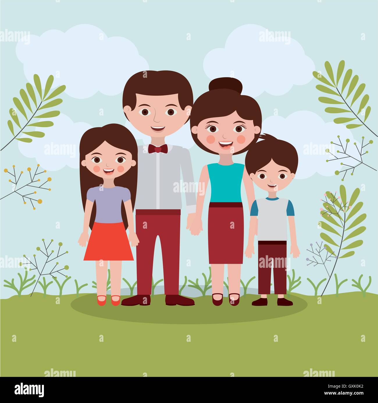 Family relationship portrait design Stock Vector Image & Art - Alamy