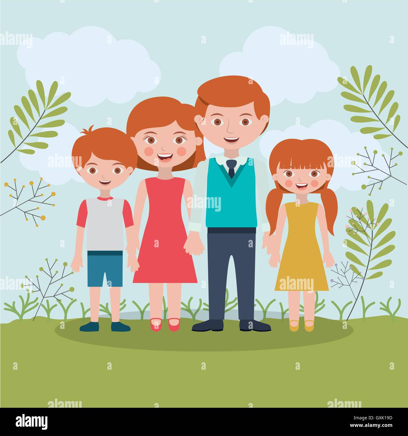 Family relationship portrait design Stock Vector Image & Art - Alamy