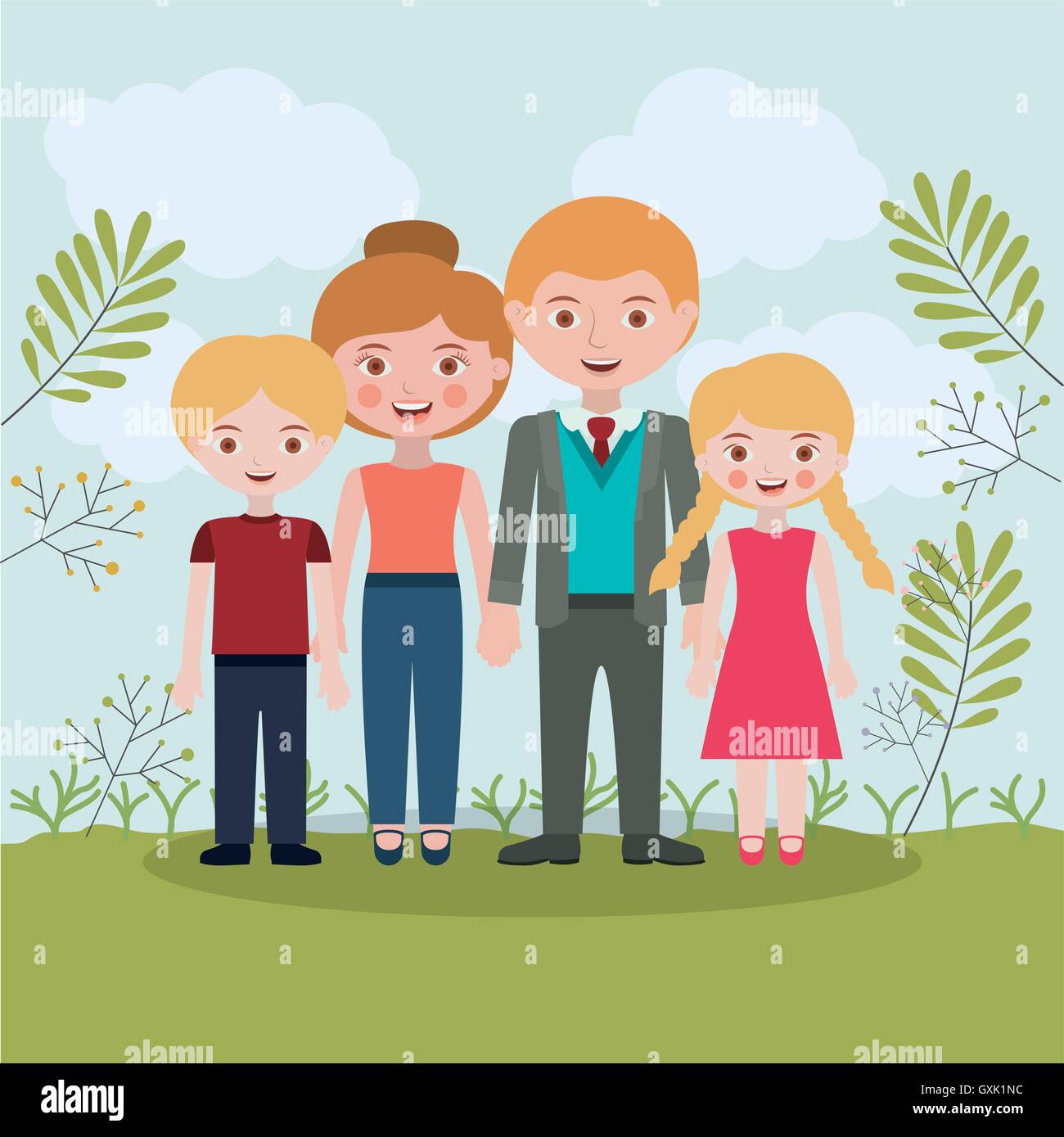Family relationship portrait design Stock Vector Image & Art - Alamy