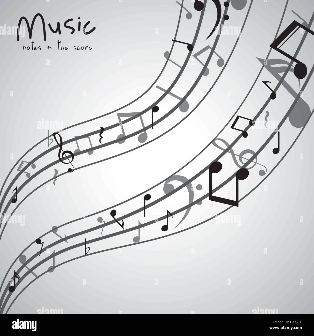 Isolated music note design Stock Vector Image & Art - Alamy
