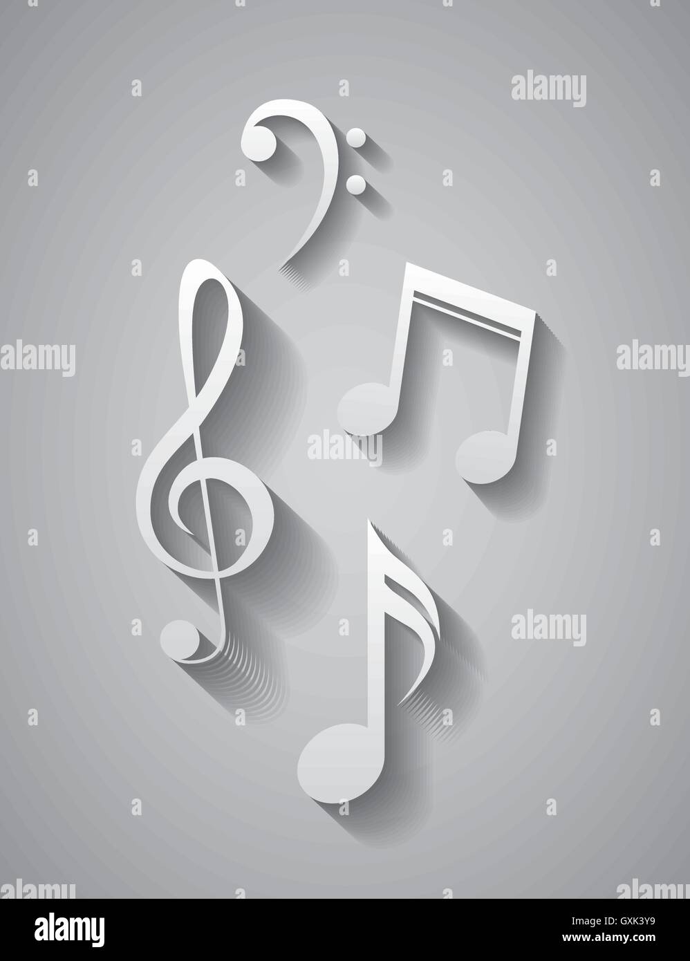 Isolated music note design Stock Vector Image & Art - Alamy