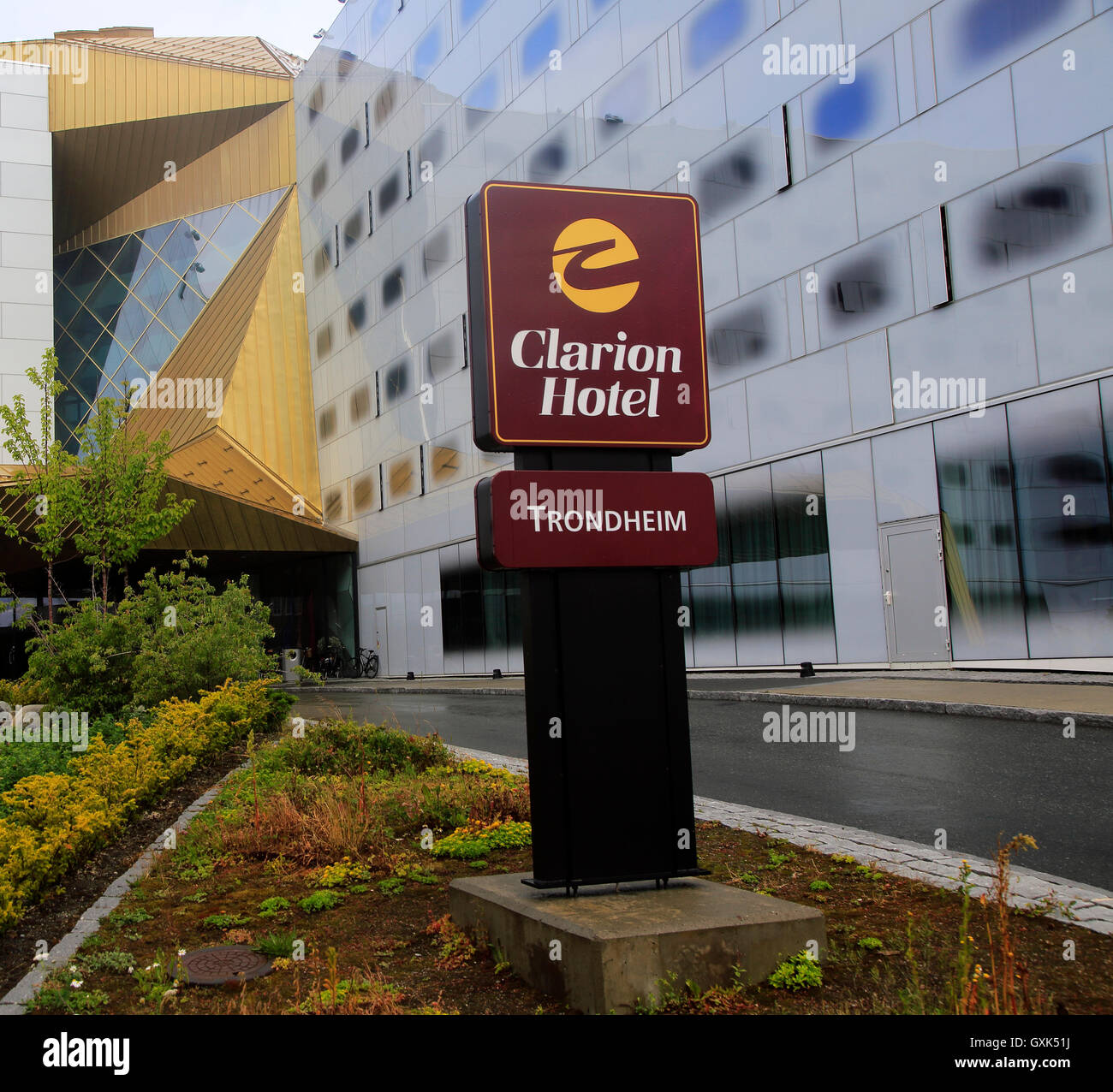 Modern architecture sign for clarion hotel hi-res stock photography and ...