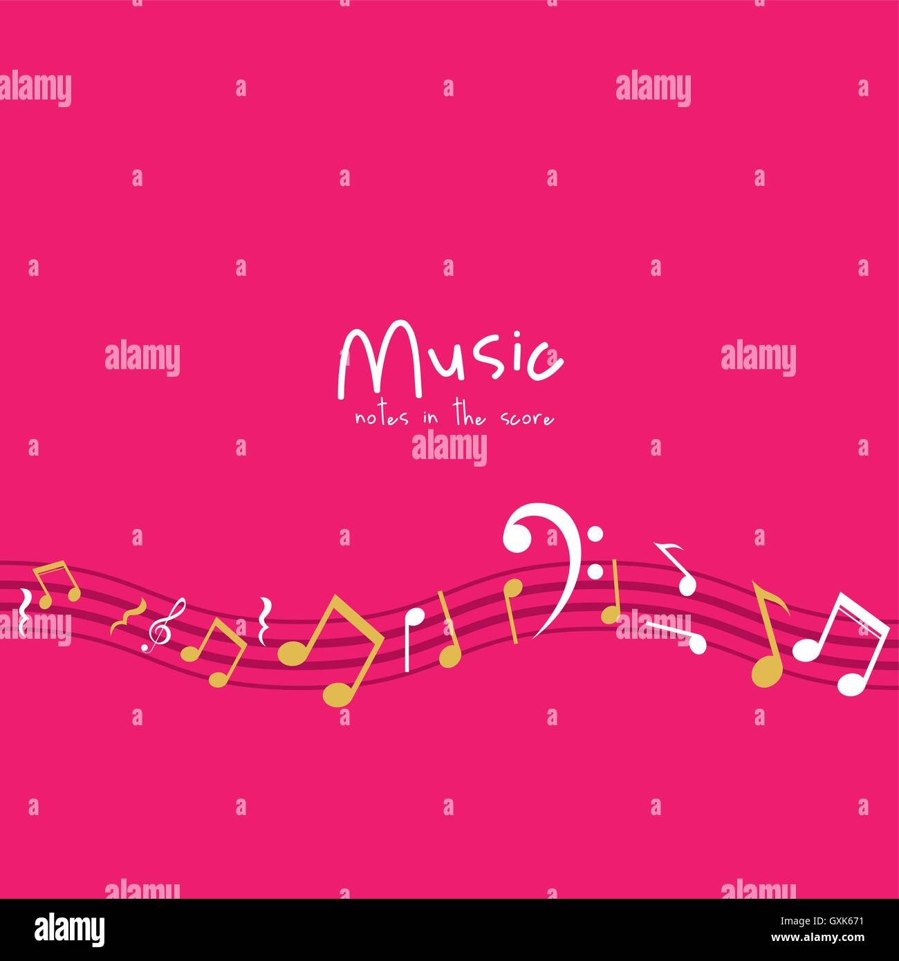 Multicolored music note design Stock Vector Image & Art - Alamy