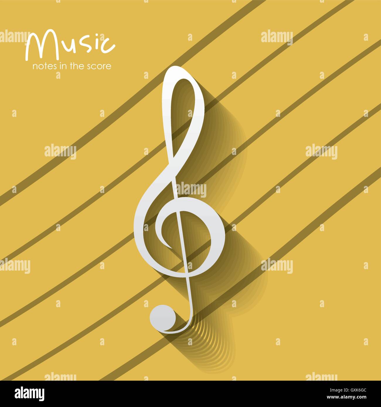 music note over striped background design Stock Vector Image & Art - Alamy