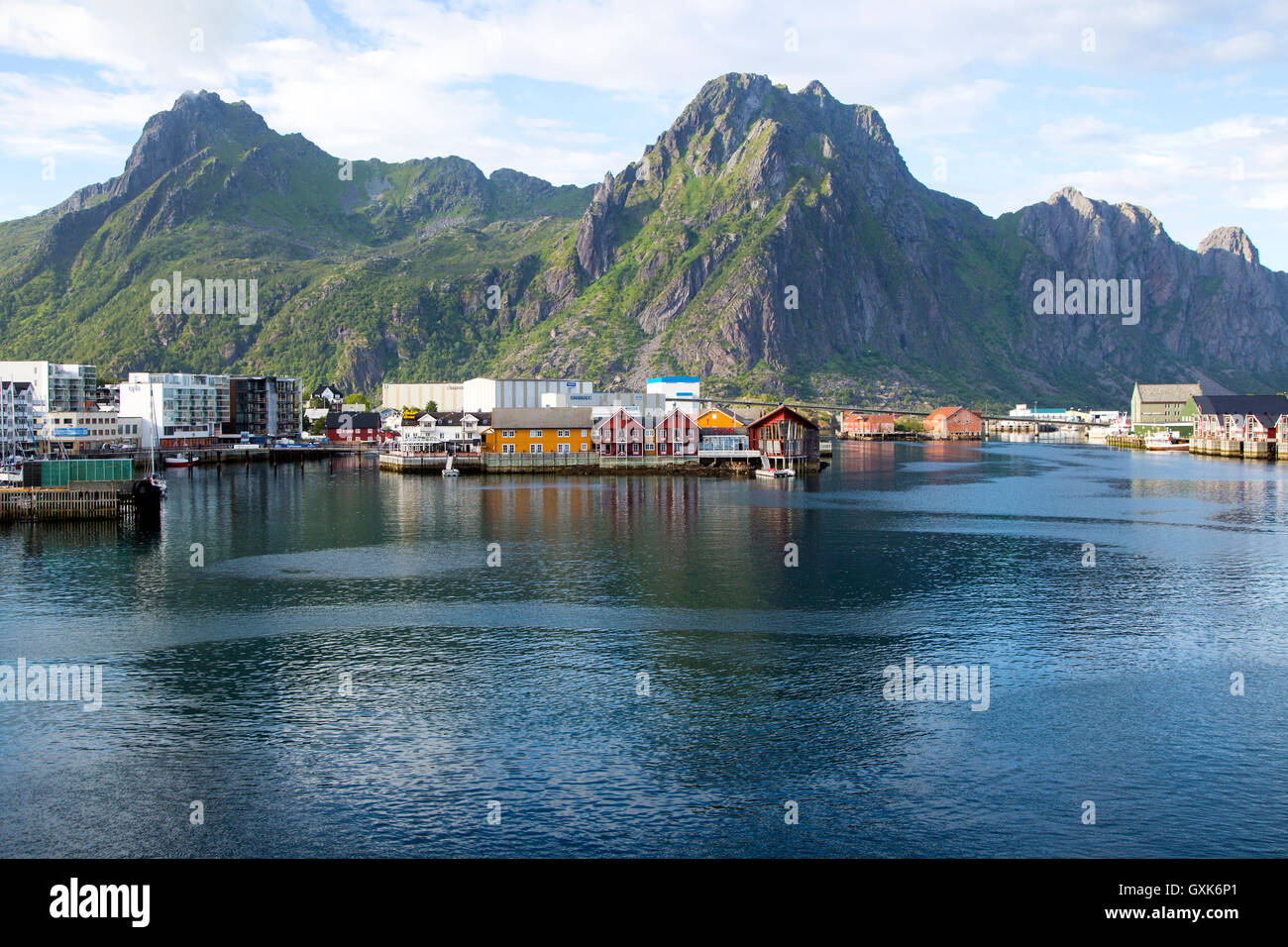 Harbour at Svolvaer, Lofoten Islands, Nordland, Norway Stock Photo - Alamy