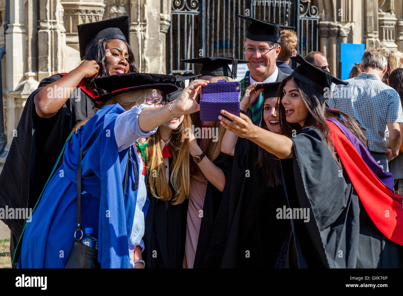 University Graduates From Canterbury Christ Church University Pose For ...