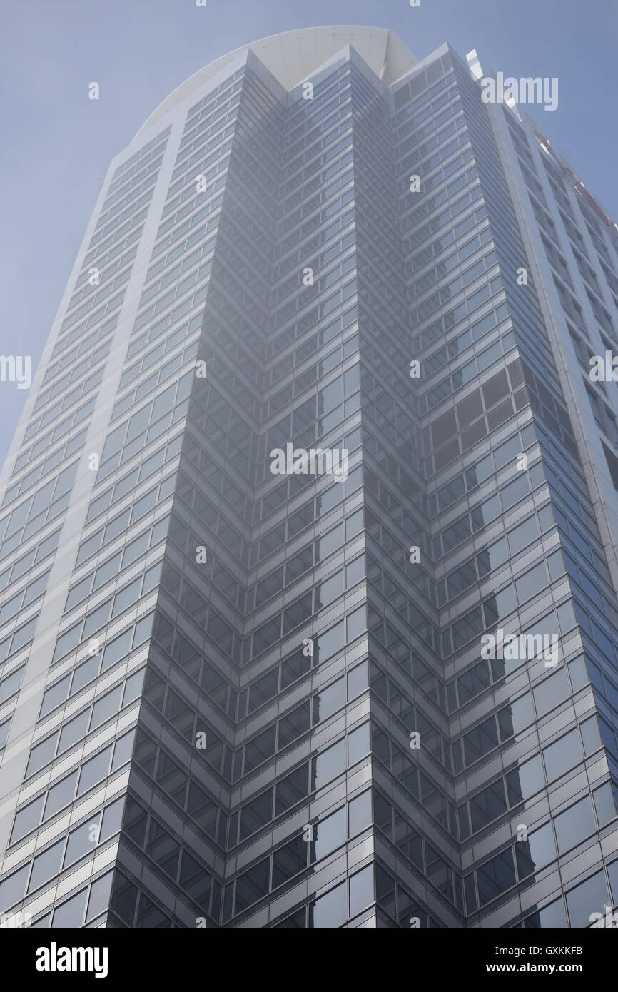 Skyscraper in morning haze Stock Photo - Alamy