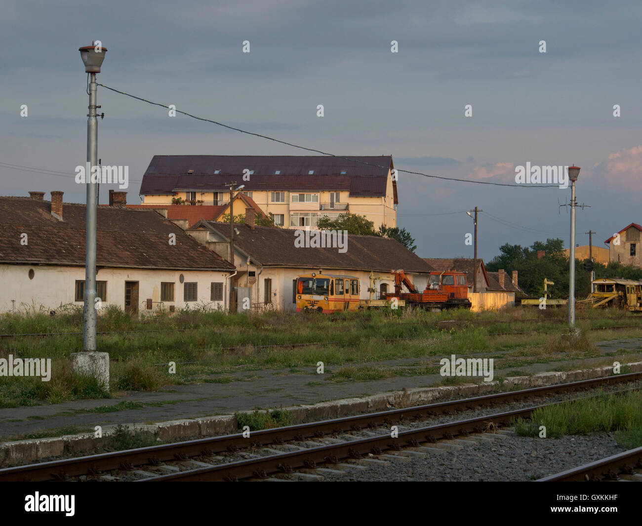 Run down train station under renovation with European Union funding ...