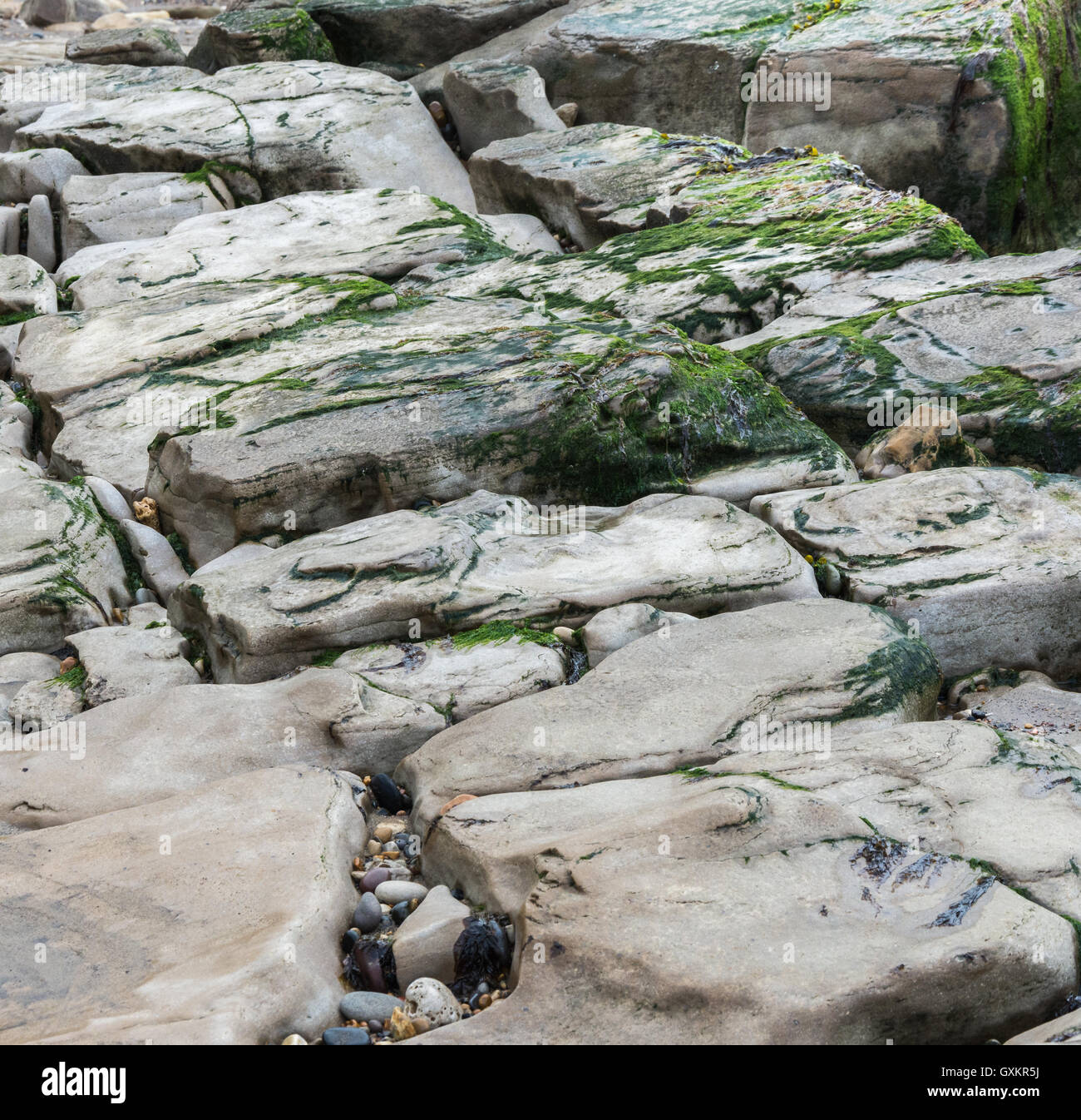 The base of the cliffs Stock Photo - Alamy