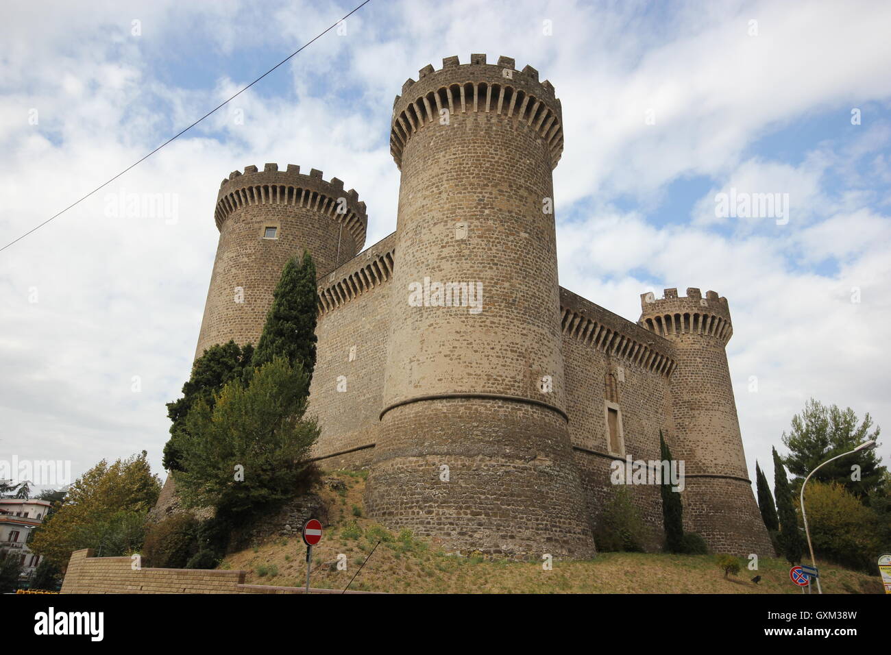 Rocca Pia, The Castle of Tivoli, Italy Stock Photo - Alamy