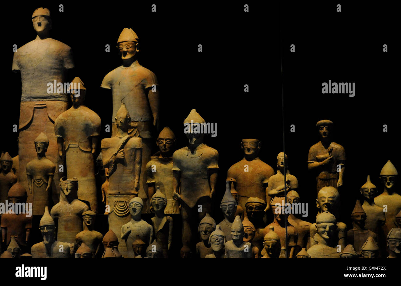 Sanctuary of Ayia Irini (1200-1st century BC). Cyprus. Statues and ...