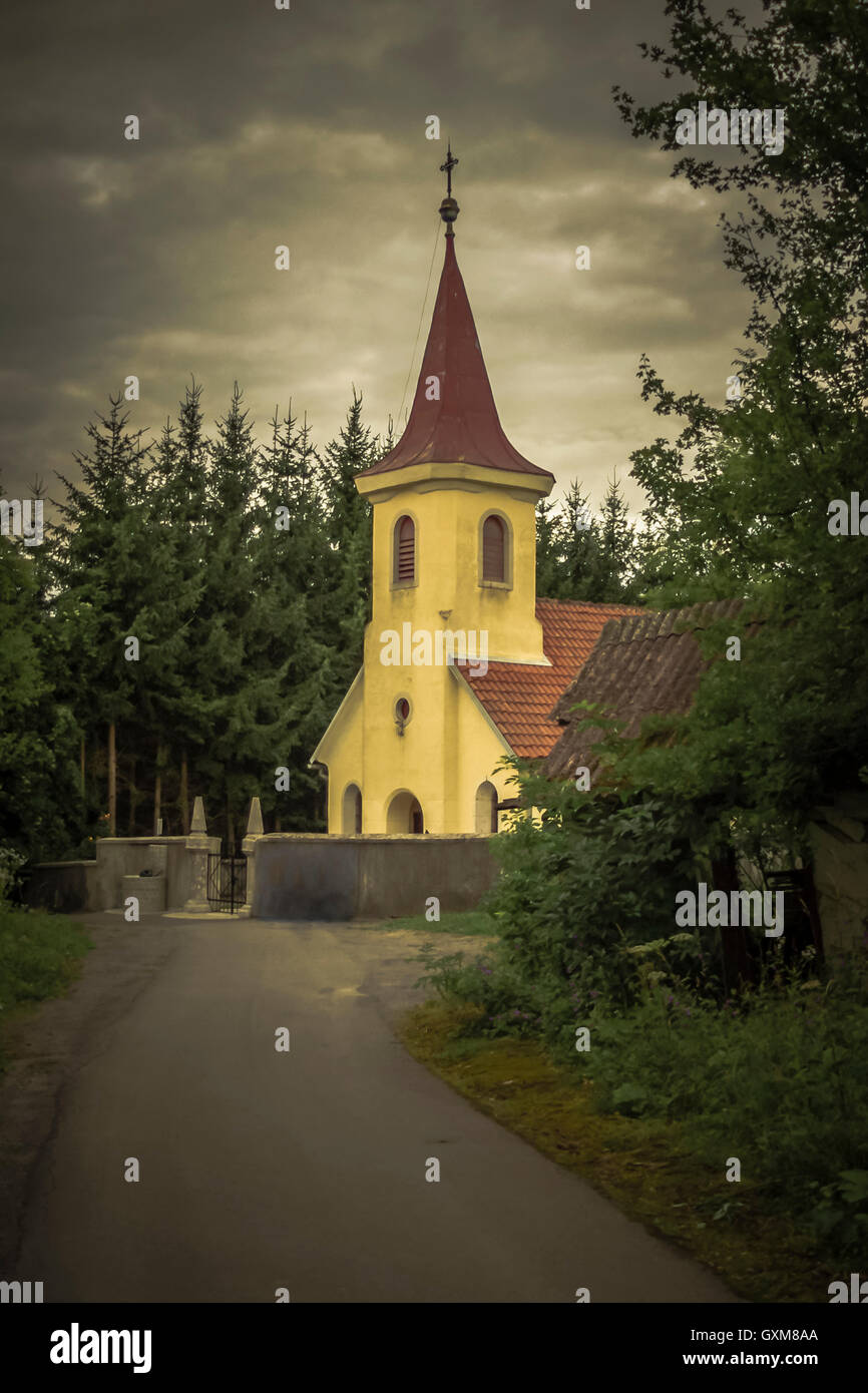 Path leading to the old holy monastery deep in the forest Stock Photo ...