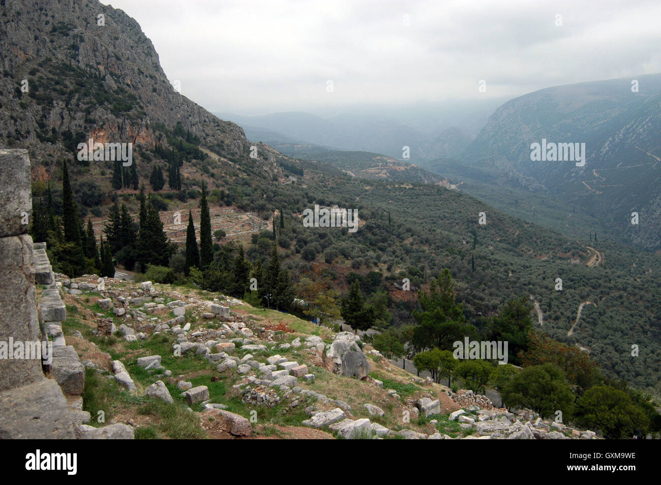 Delphi the Oracle, Delphi, Greece Stock Photo - Alamy