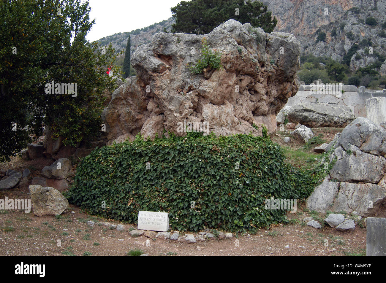Delphi the Oracle, Delphi, Greece Stock Photo - Alamy