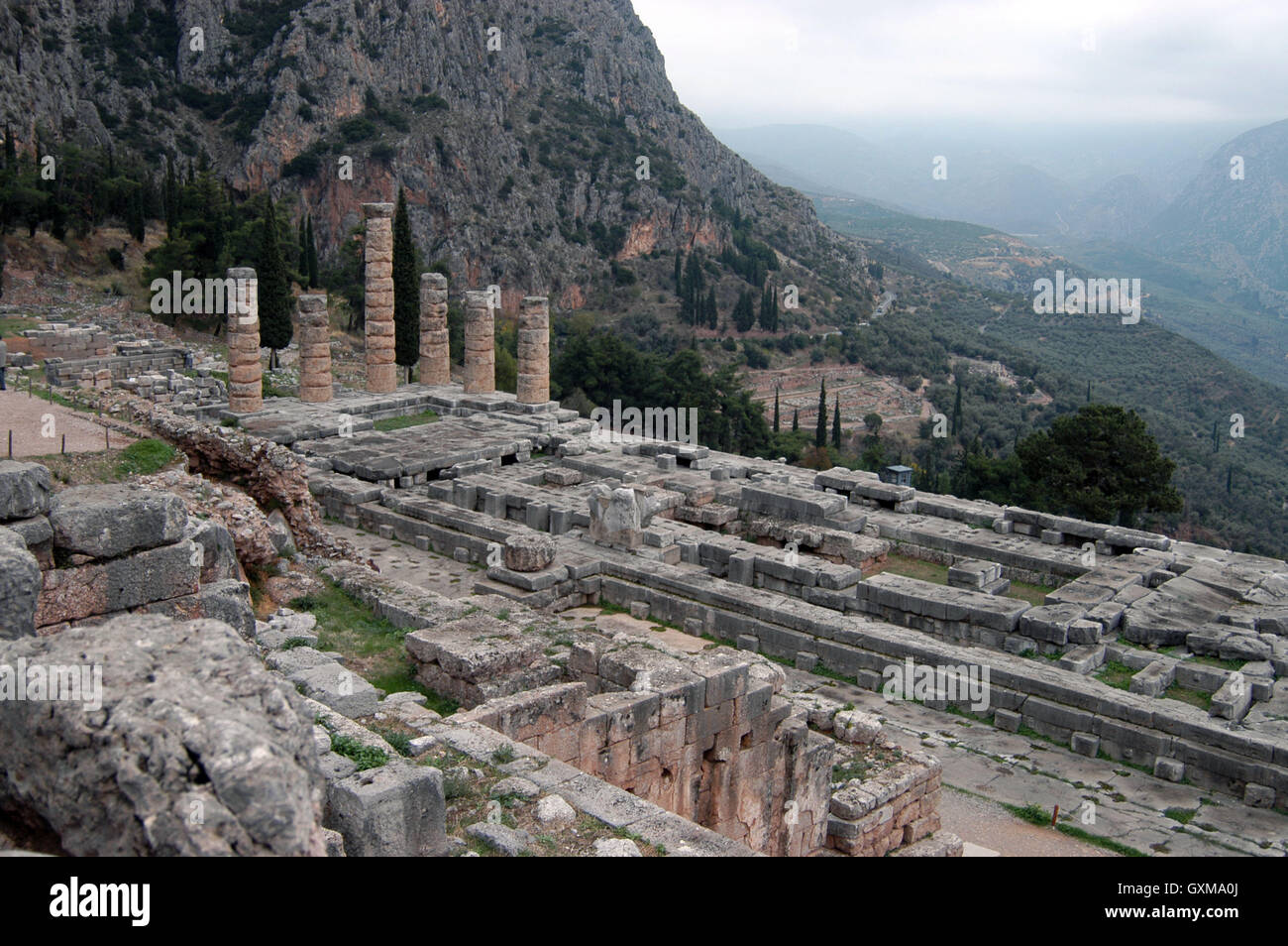 Delphi the Oracle, Delphi, Greece Stock Photo - Alamy