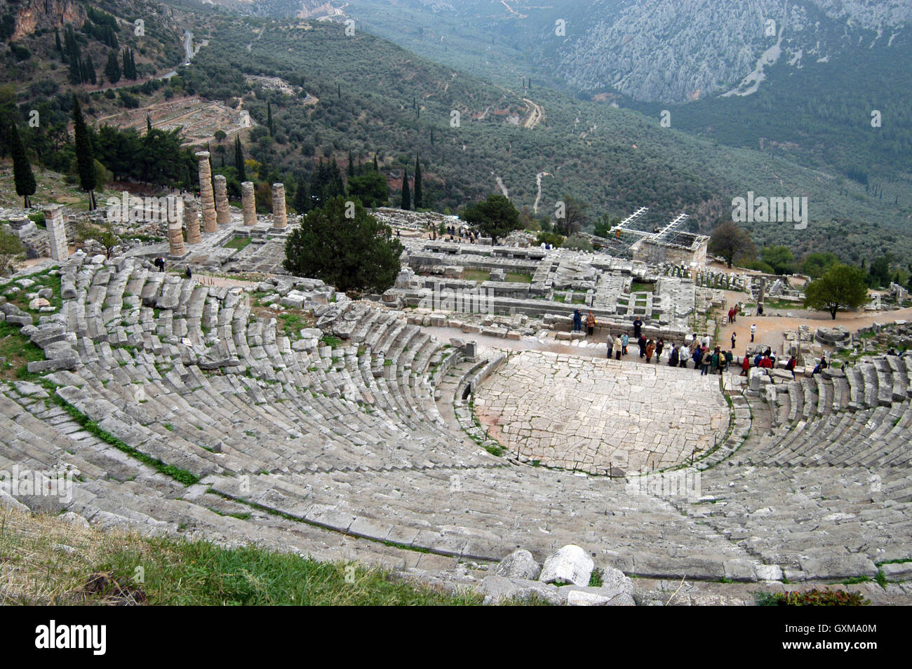 Delphi the Oracle, Delphi, Greece Stock Photo - Alamy