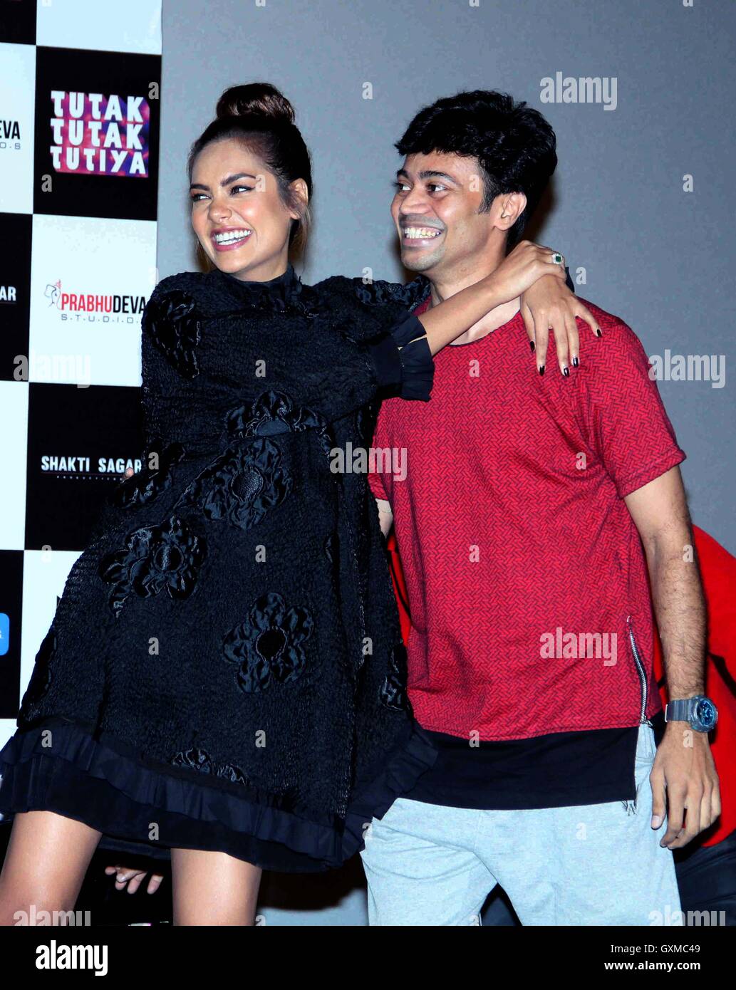 Bollywood actor actor Esha Gupta and choreographer Paresh during the ...