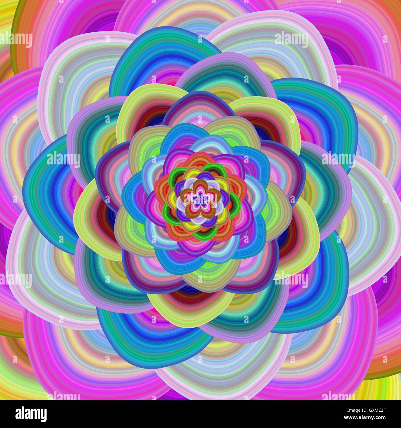 Colorful floral fractal background design Stock Vector Image & Art - Alamy