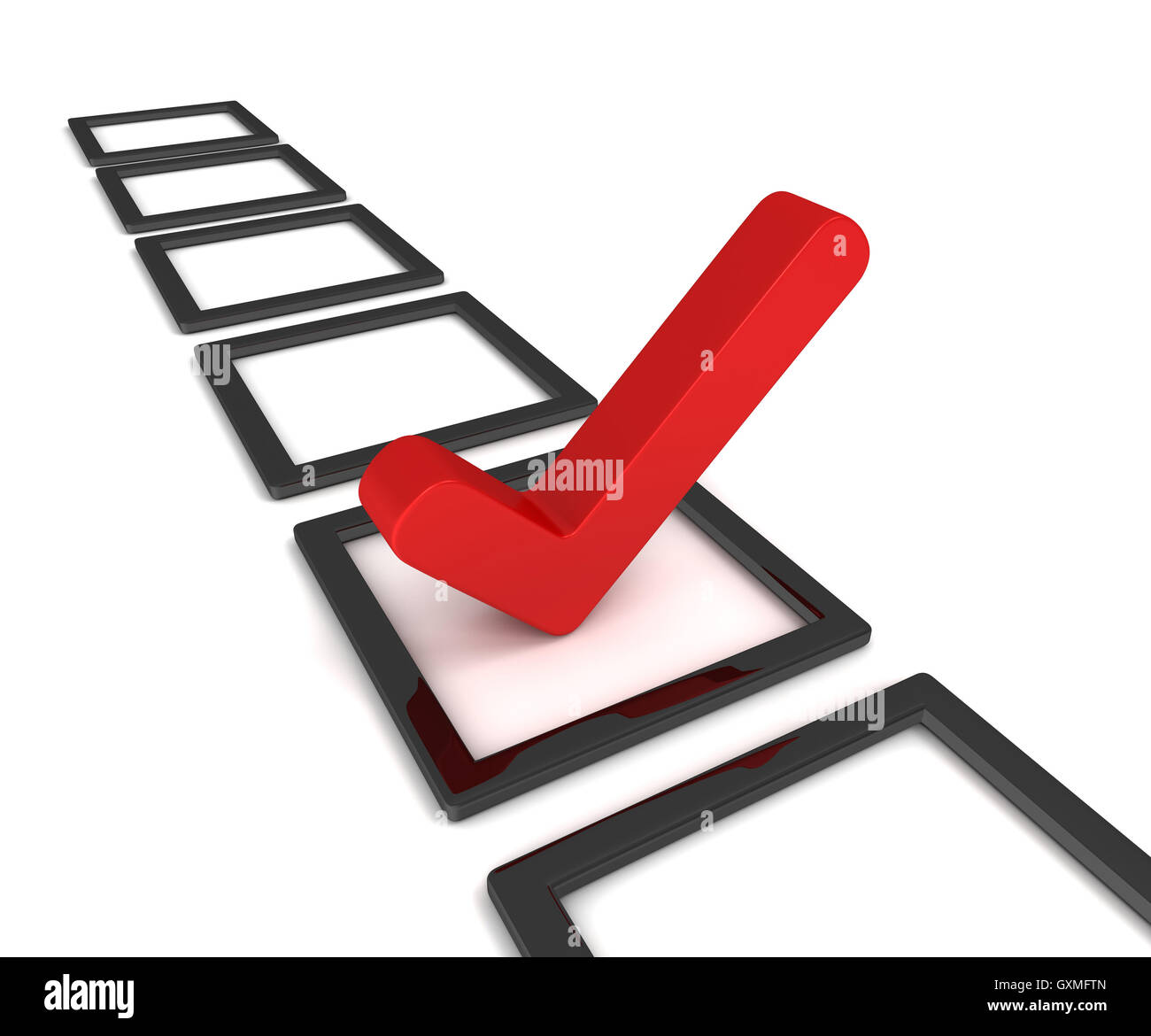 check list concept 3d illustration Stock Photo - Alamy