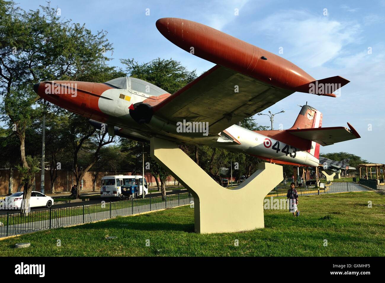 Fighter plane in PIURA- Deparment of Piura - PERU Stock Photo - Alamy