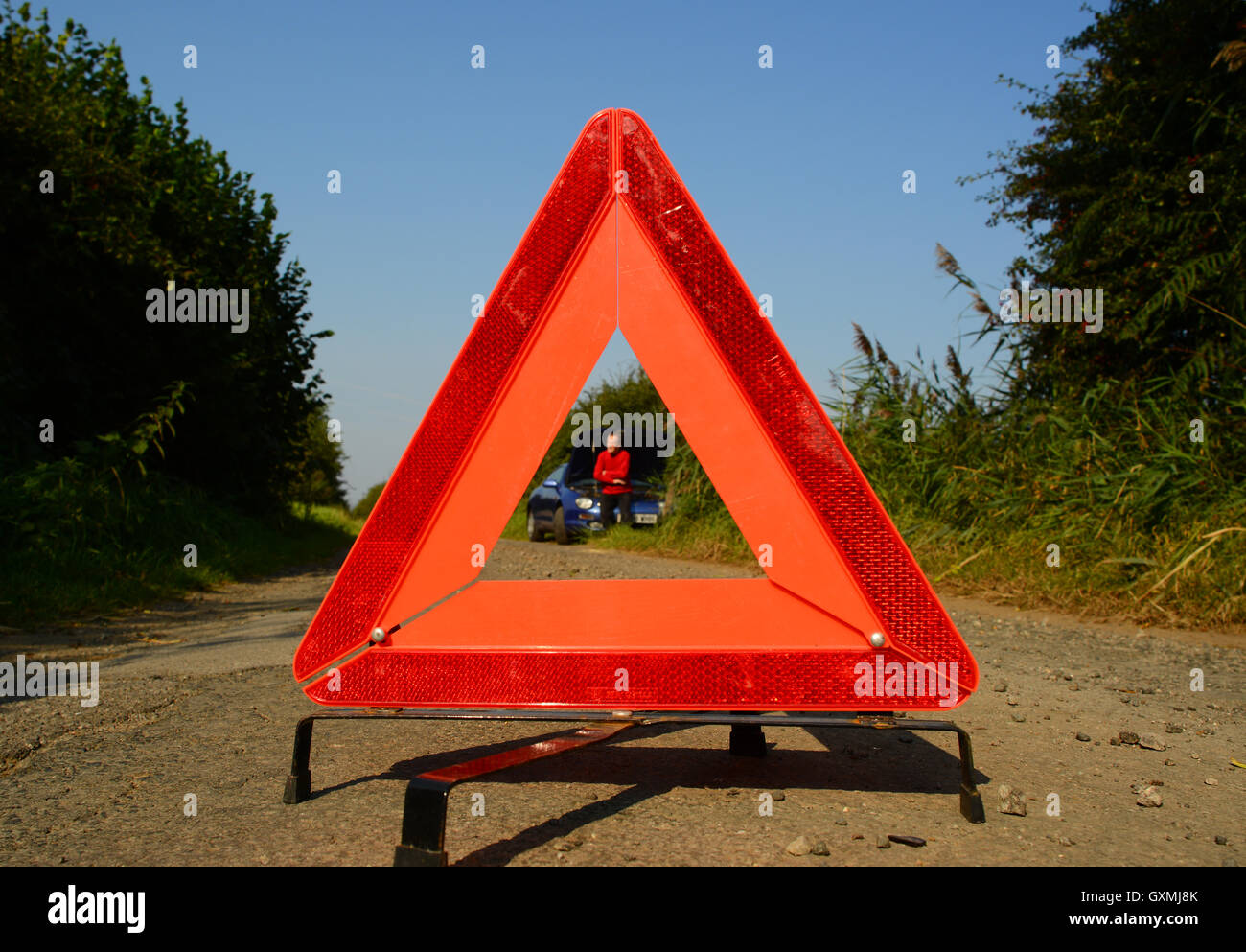 Hazard Triangle Blue Stock Photos & Hazard Triangle Blue Stock Images ...