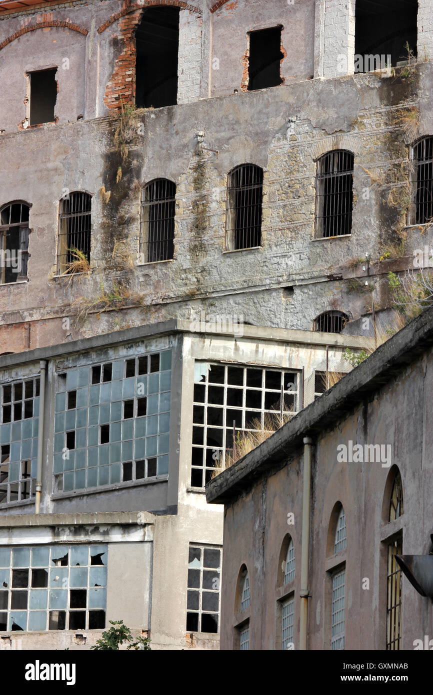 Beautifully degraded industrial abandoned buildings hi-res stock ...