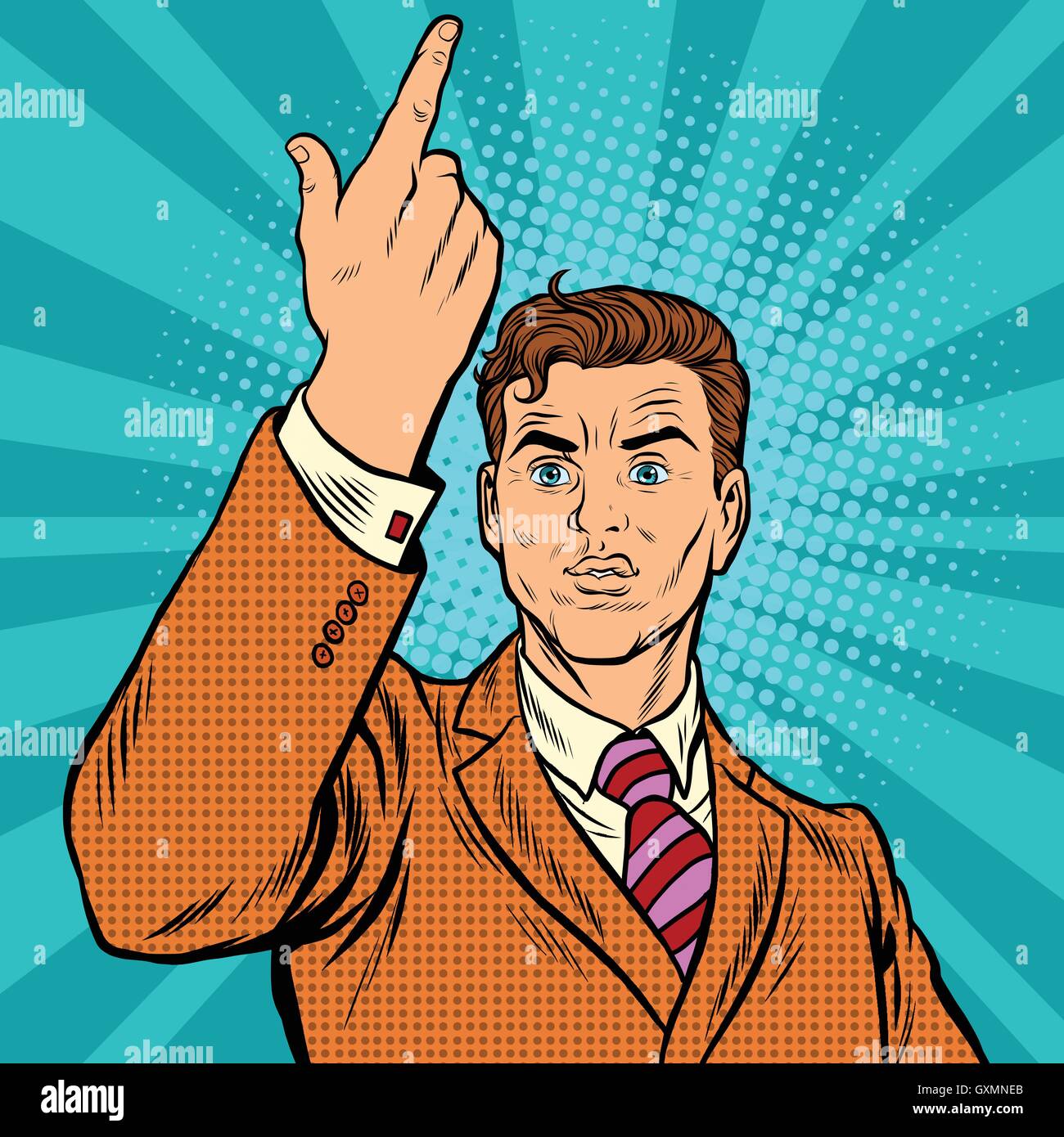 Gesticulating man, confidence Stock Vector Image & Art - Alamy