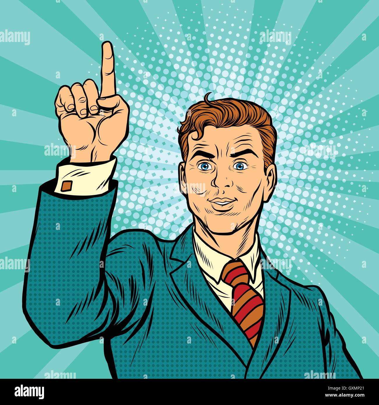 Male fingers of a hand shows the number one Stock Vector Image & Art ...