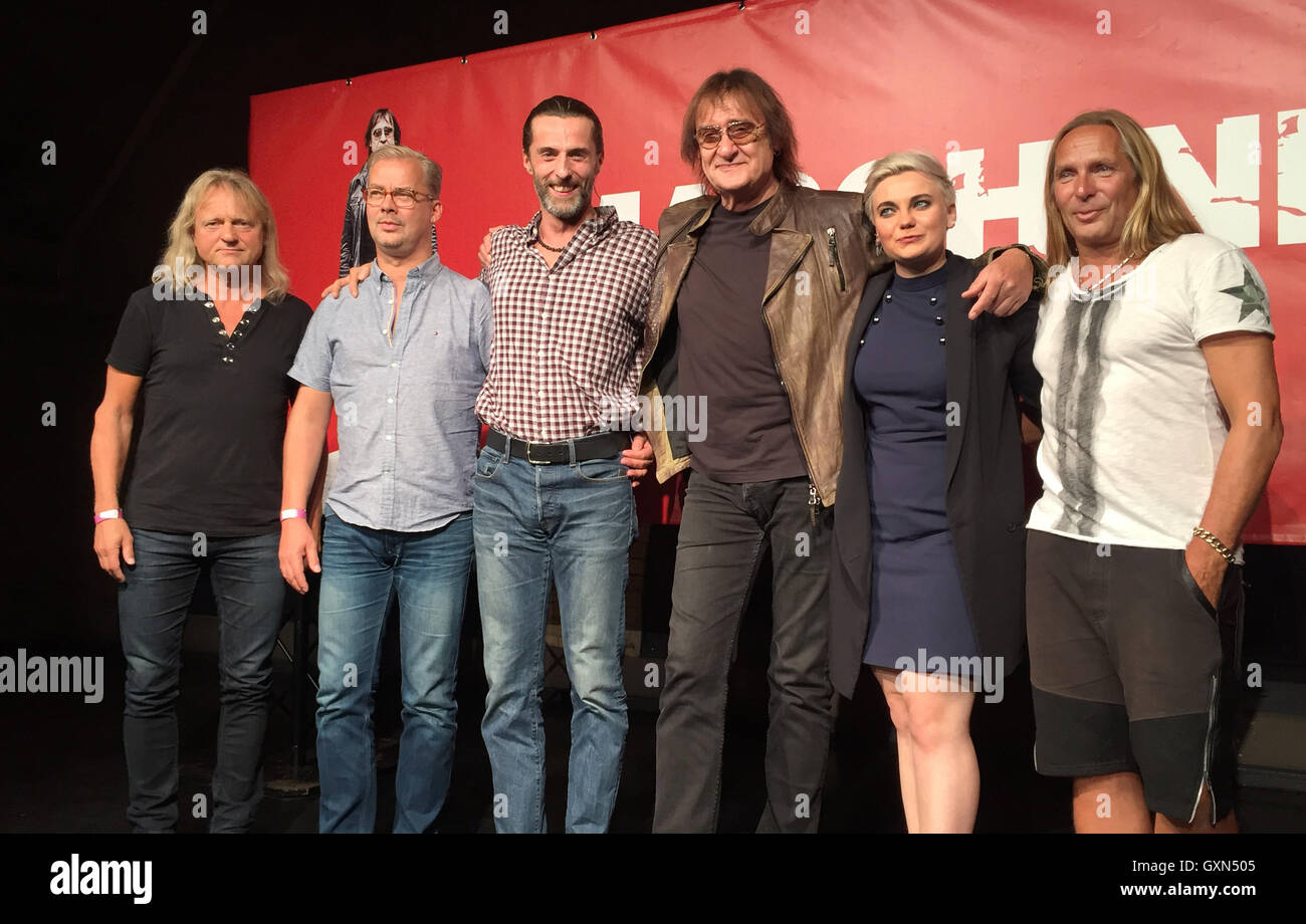 Artists Christian Liebig (l-r), Ingo Politz (producer), Marcus Gorstein ...