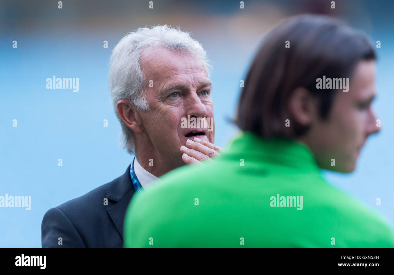 Manchester, UK. 14th Sep, 2016. Gladbach's vice president Rainer Bonhof ...