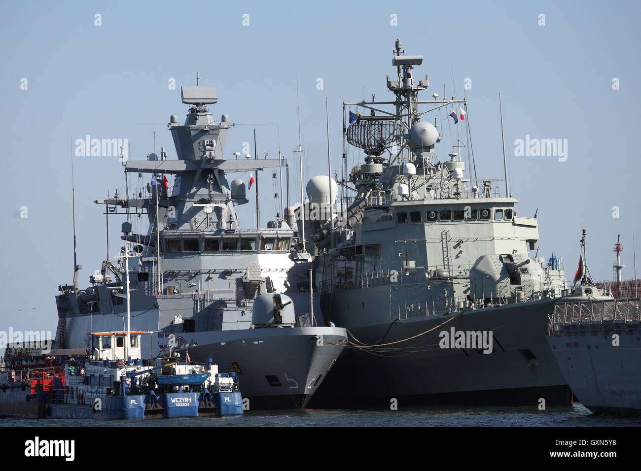 Gdynia, poland 16th, Sept. 2016 3 NATO SNMG-1 frigates - Spanish ESPS ...