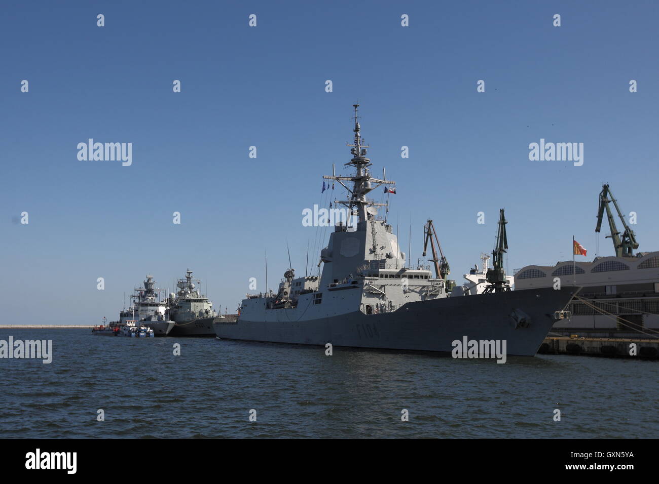 Gdynia, poland 16th, Sept. 2016 3 NATO SNMG-1 frigates - Spanish ESPS ...