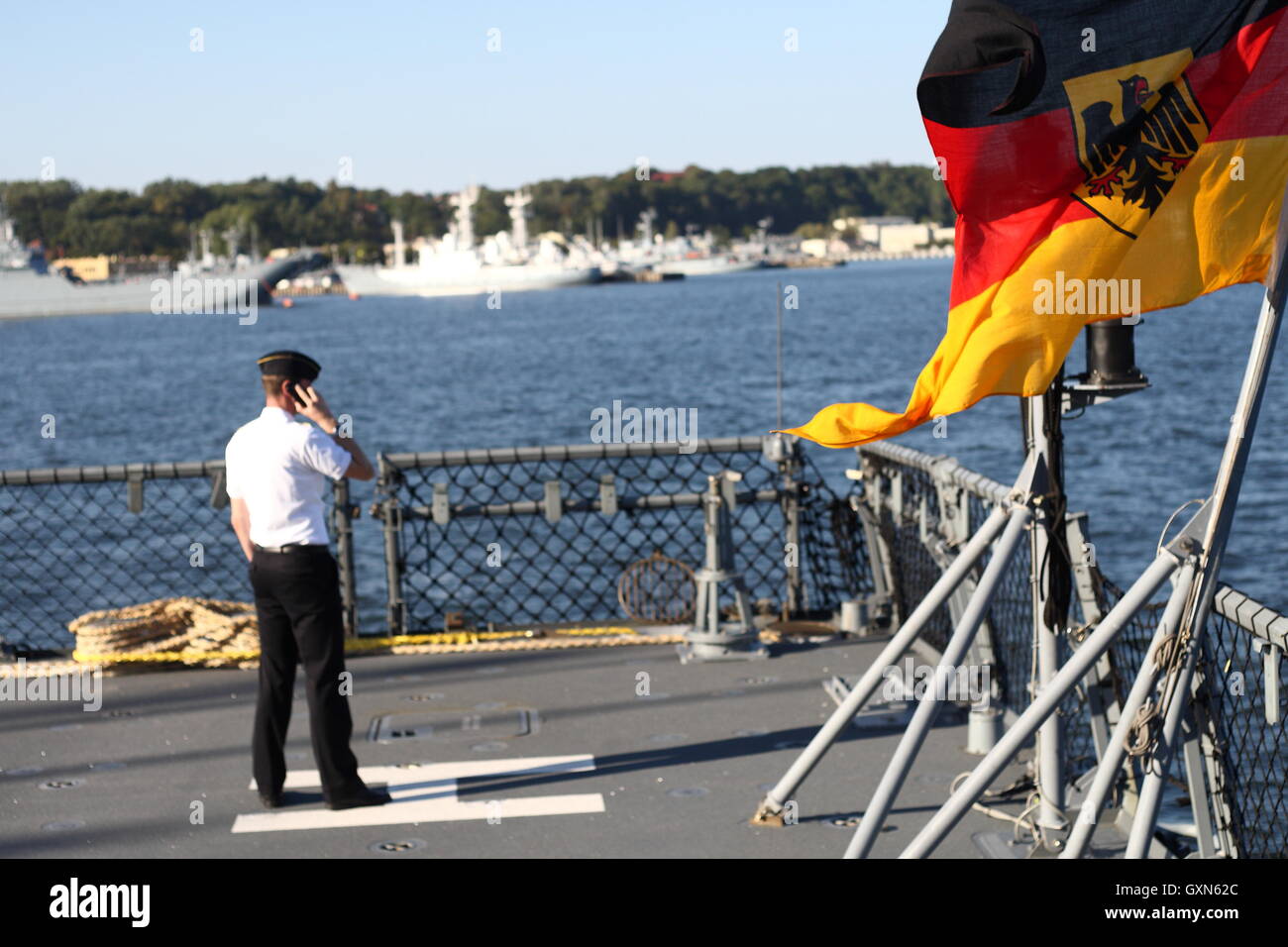Gdynia, poland 16th, Sept. 2016 German Navy soldier in front of German ...