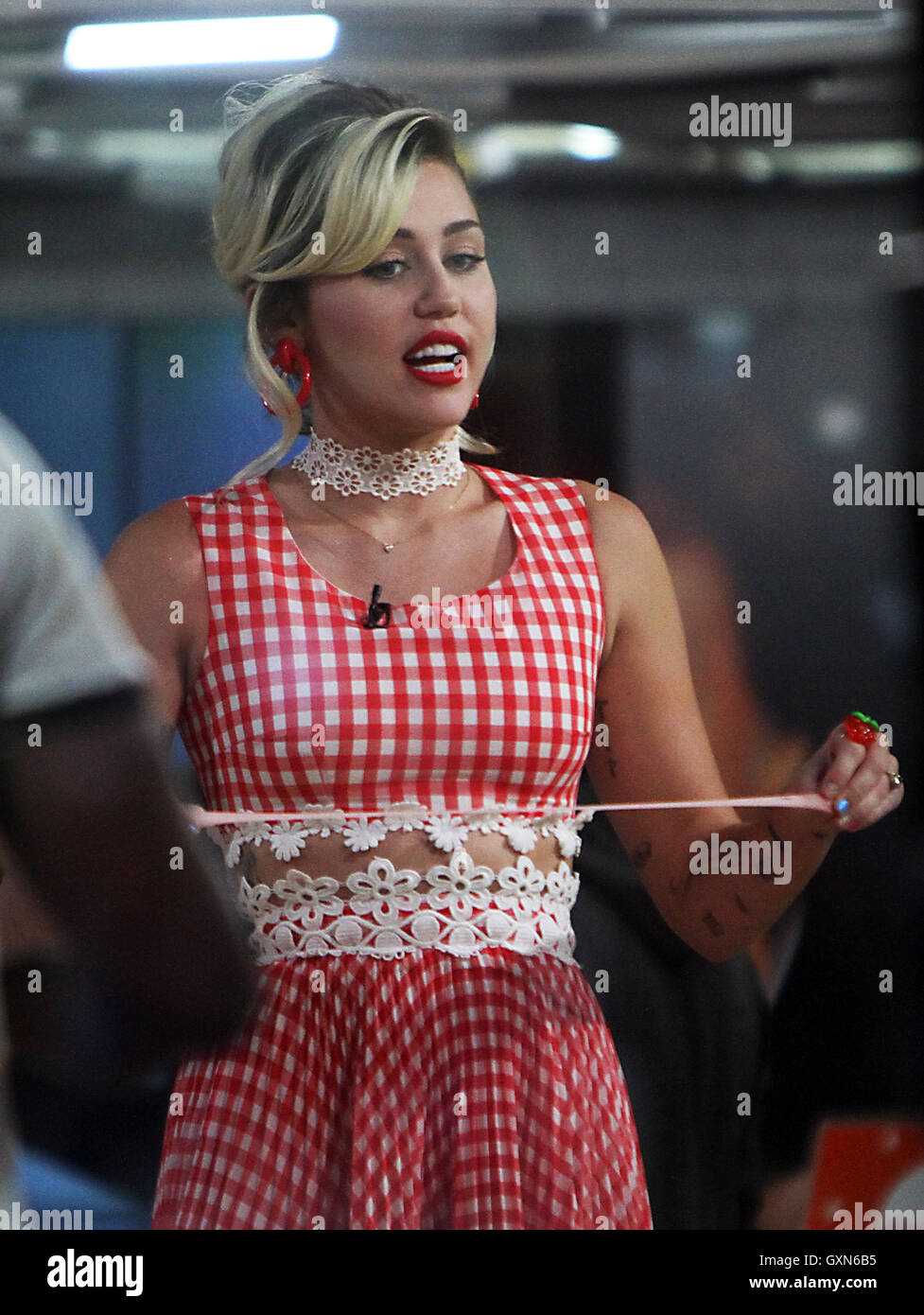 New York, USA. 16th September, 2016. Miley Cyrus at Today Show to talk ...