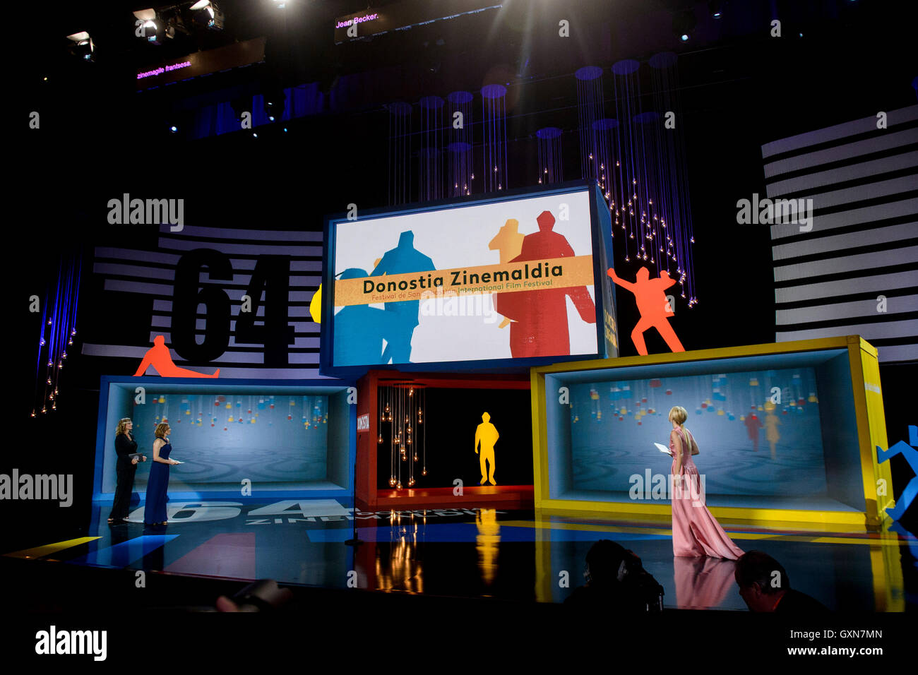 San Sebastian, Spain. 16th Sep, 2016. Actress Emma Suarez, Cayetana ...