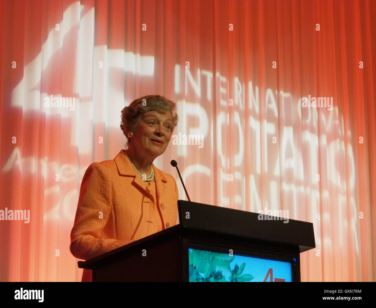 Lima Peru. September 16th, 2016. Nane Annan speech -The International ...