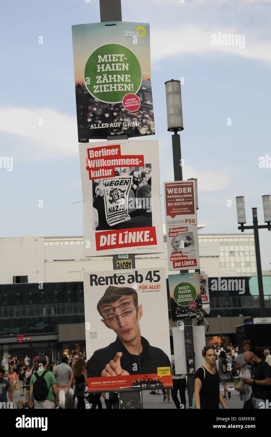16 September 2016-Billboards posters and banner with Germany ...
