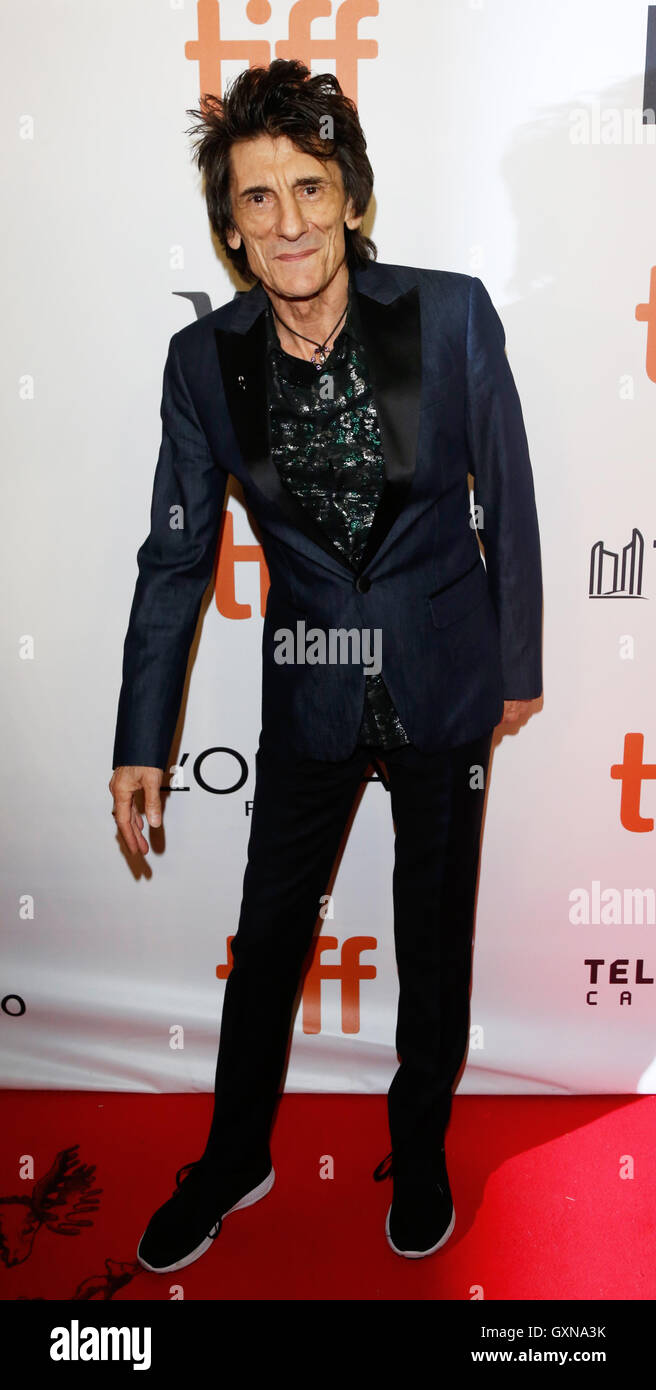 Toronto, Canada. 16th Sep, 2016. Ronnie Wood attends the world premiere ...
