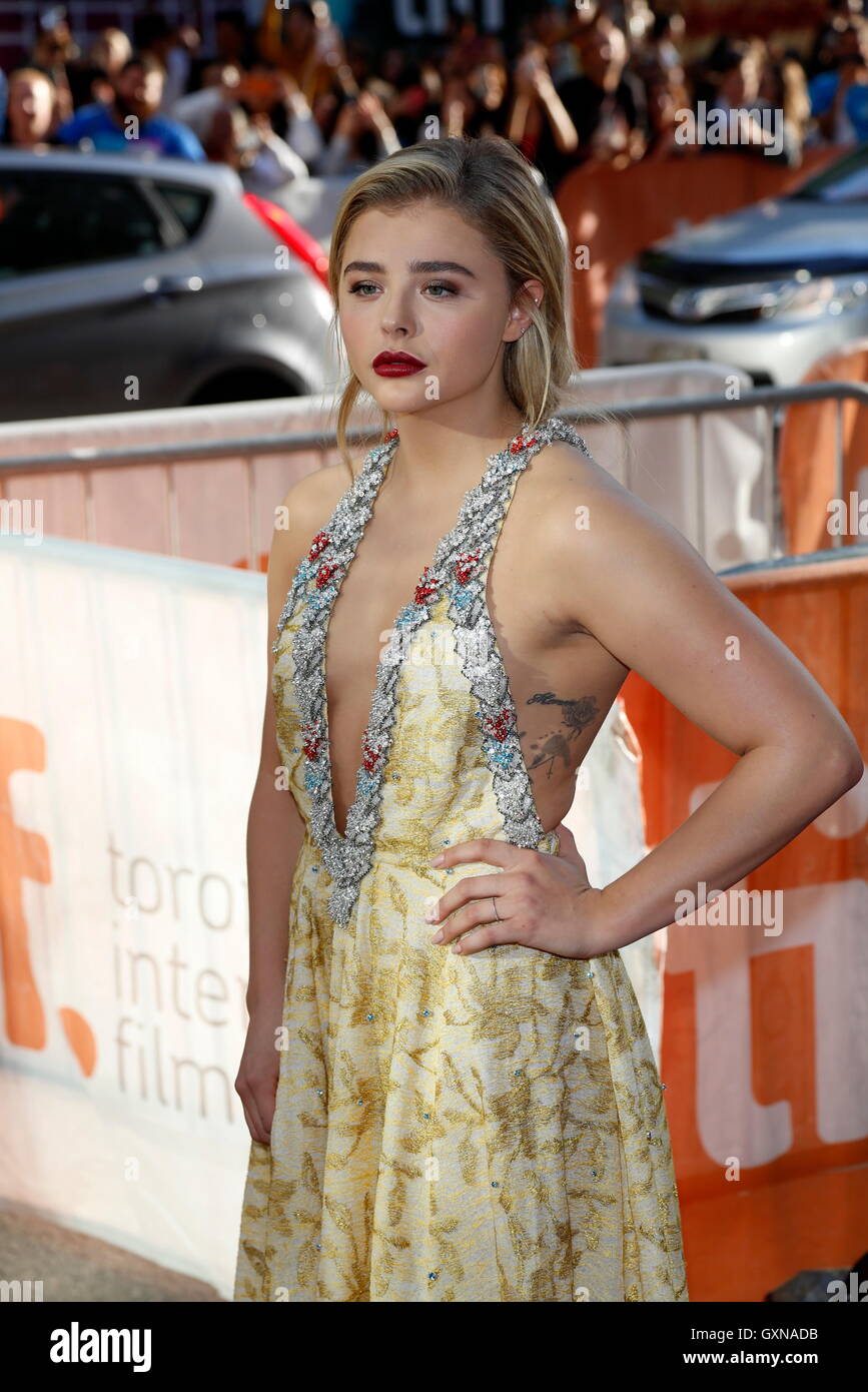 Toronto, Canada. 16th Sep, 2016. Actress Chloe Grace Moretz attends the ...