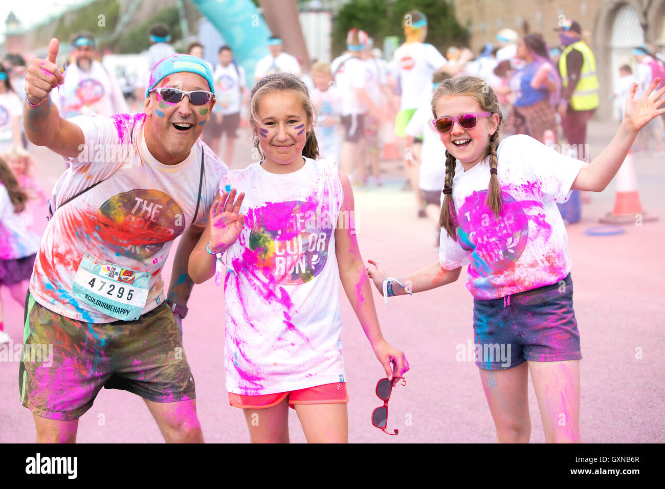 This is the Colour Run, Brighton 2016 Stock Photo - Alamy