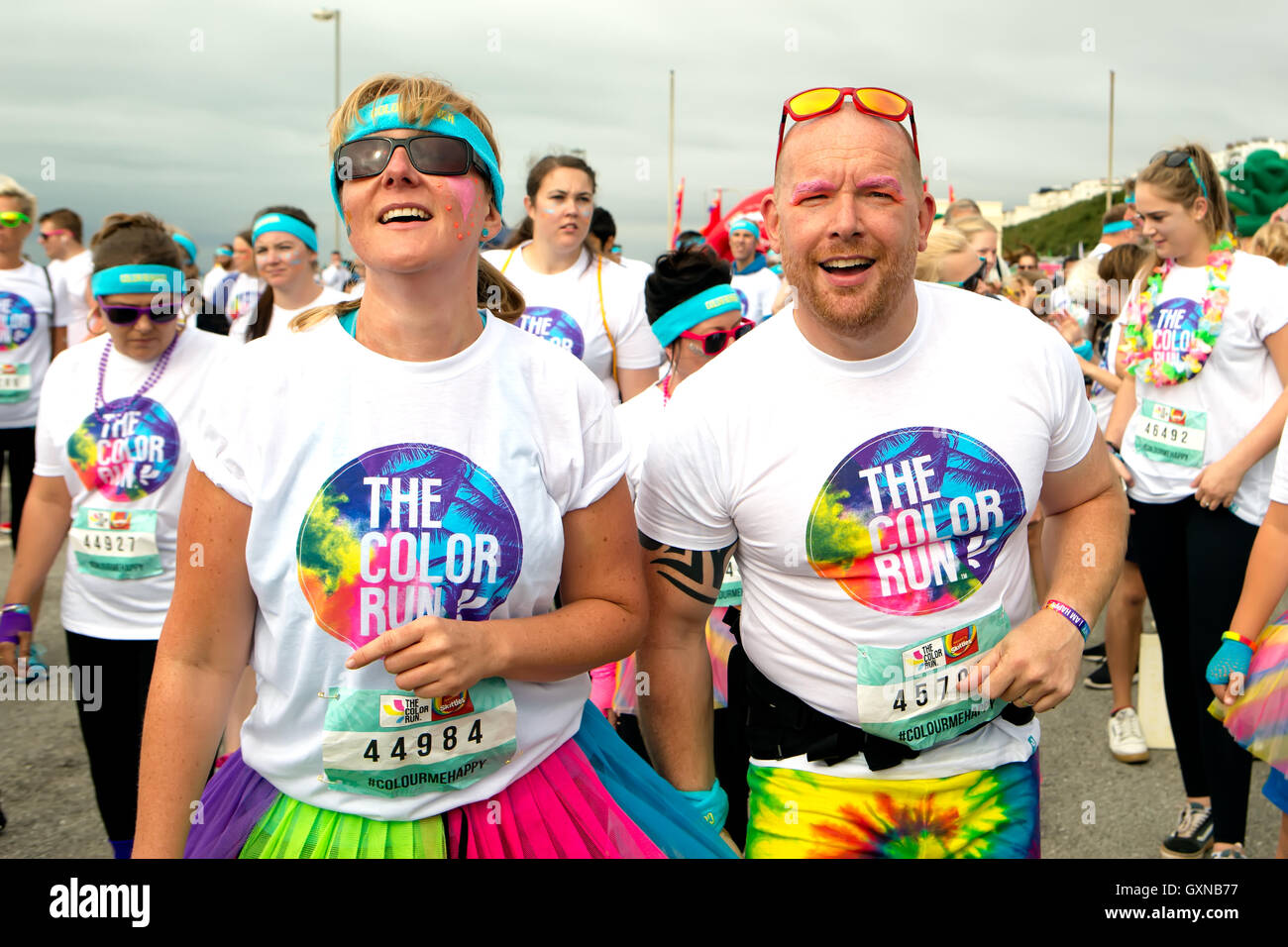 This is the Colour Run, Brighton 2016 Stock Photo - Alamy