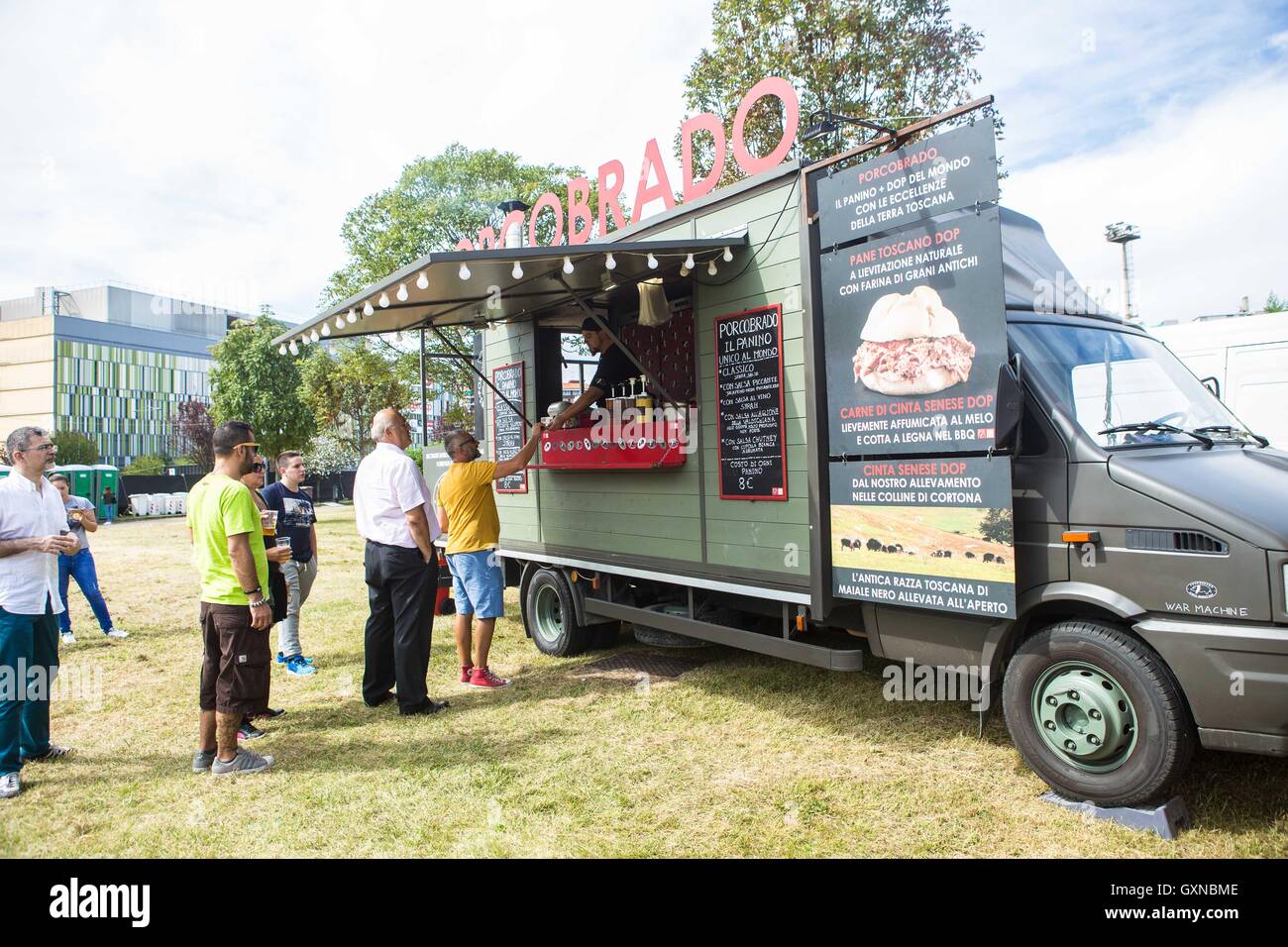 Milan, Italy. 17th September, 2016. Streeat - Food truck festival held ...