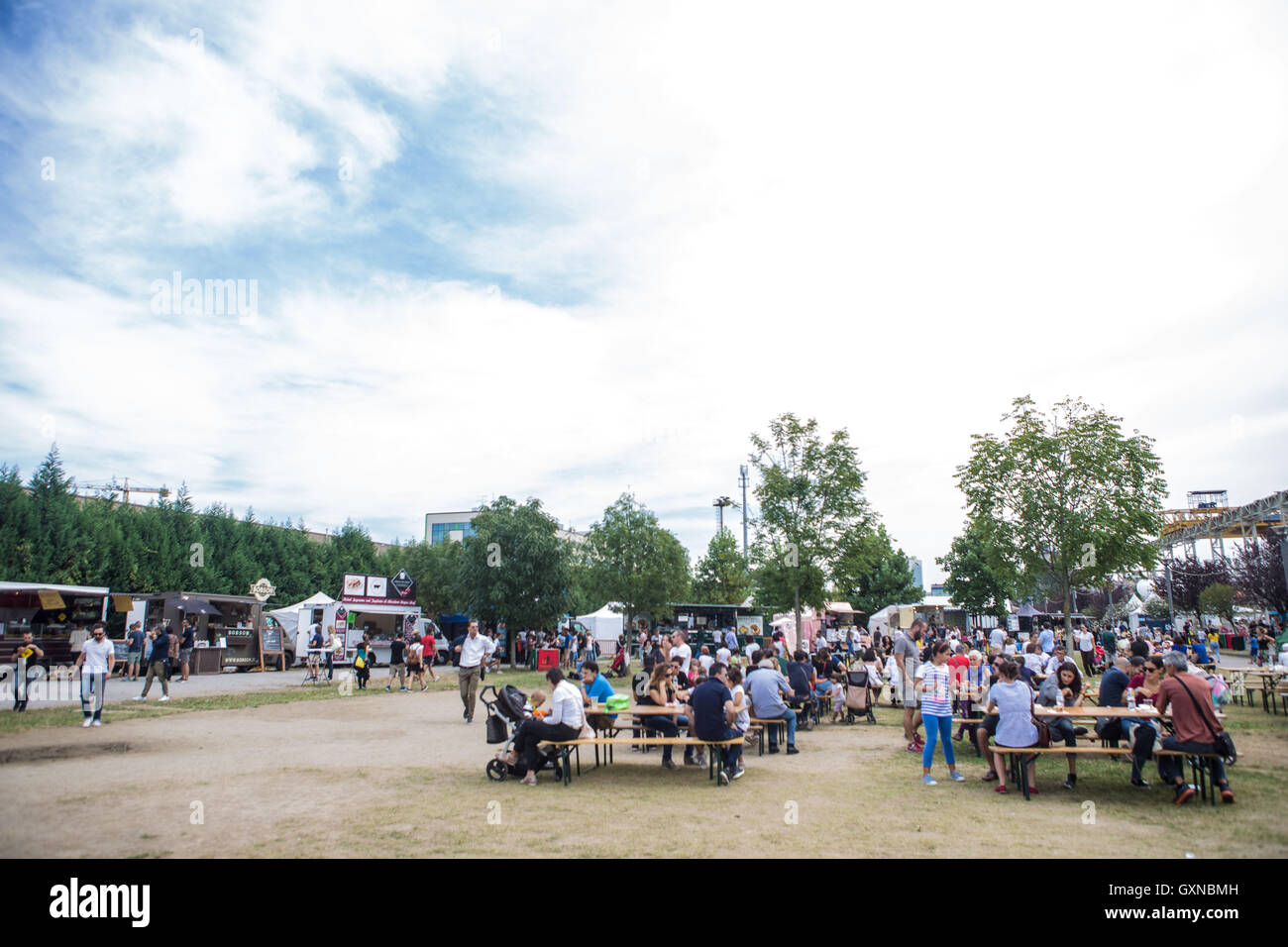 Milan, Italy. 17th September, 2016. Streeat - Food truck festival held ...