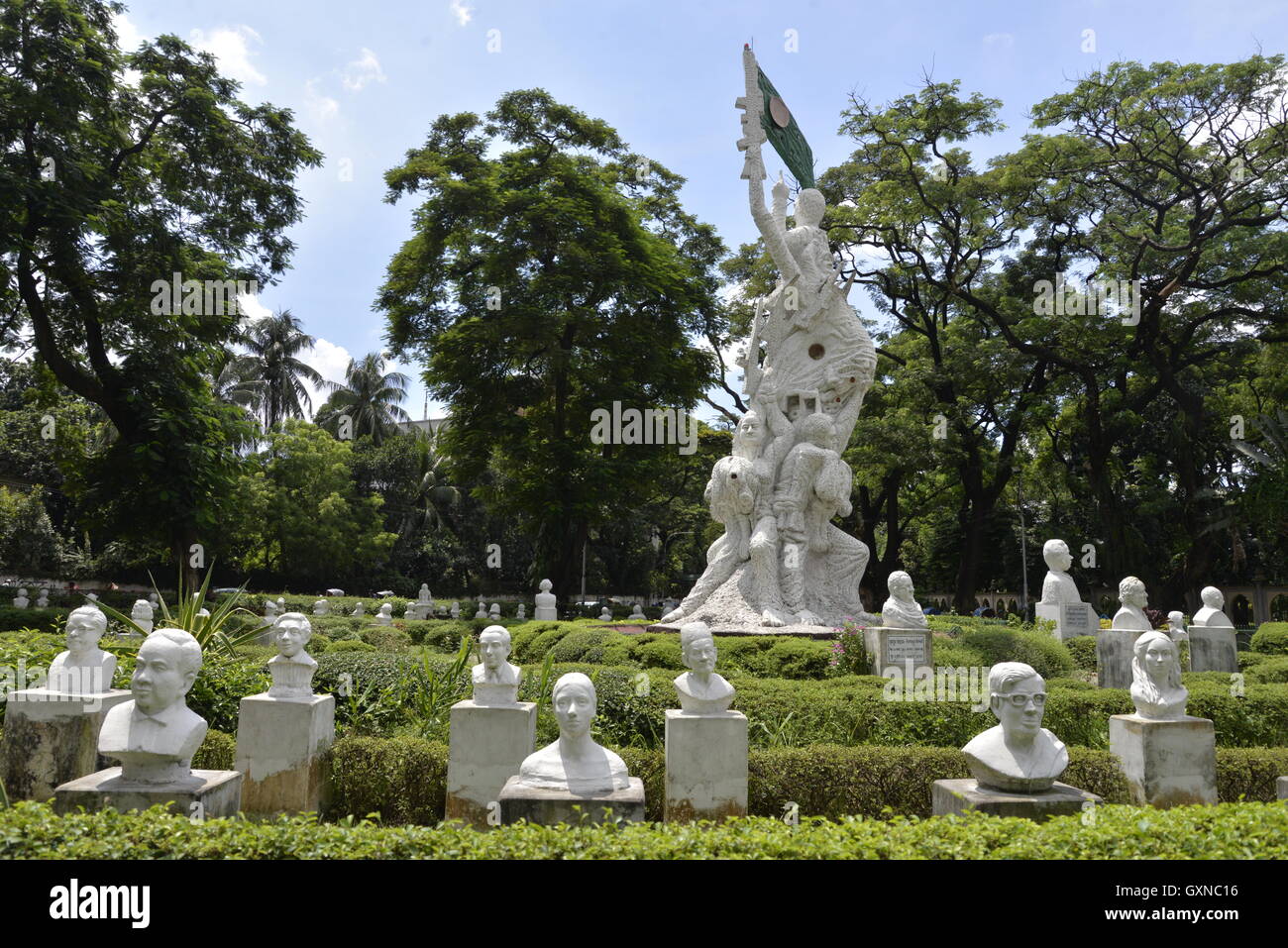 Dhaka, Bangladesh. 17th September, 2016. The sculptures Terrace ...