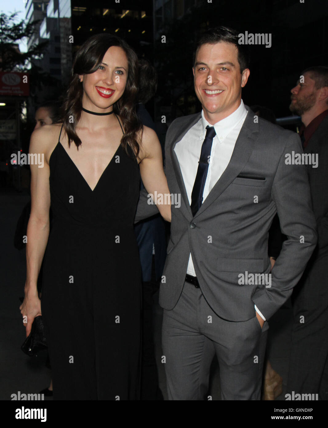 NEW YORK, NY-September 16:Lauren Longwell and James Macka at Amazon ...