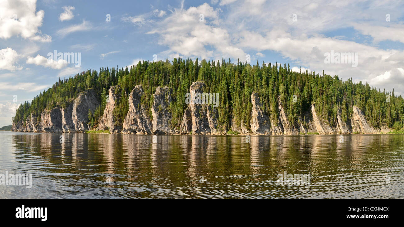 The object of UNESCO world heritage site Virgin Komi forests. Panorama ...