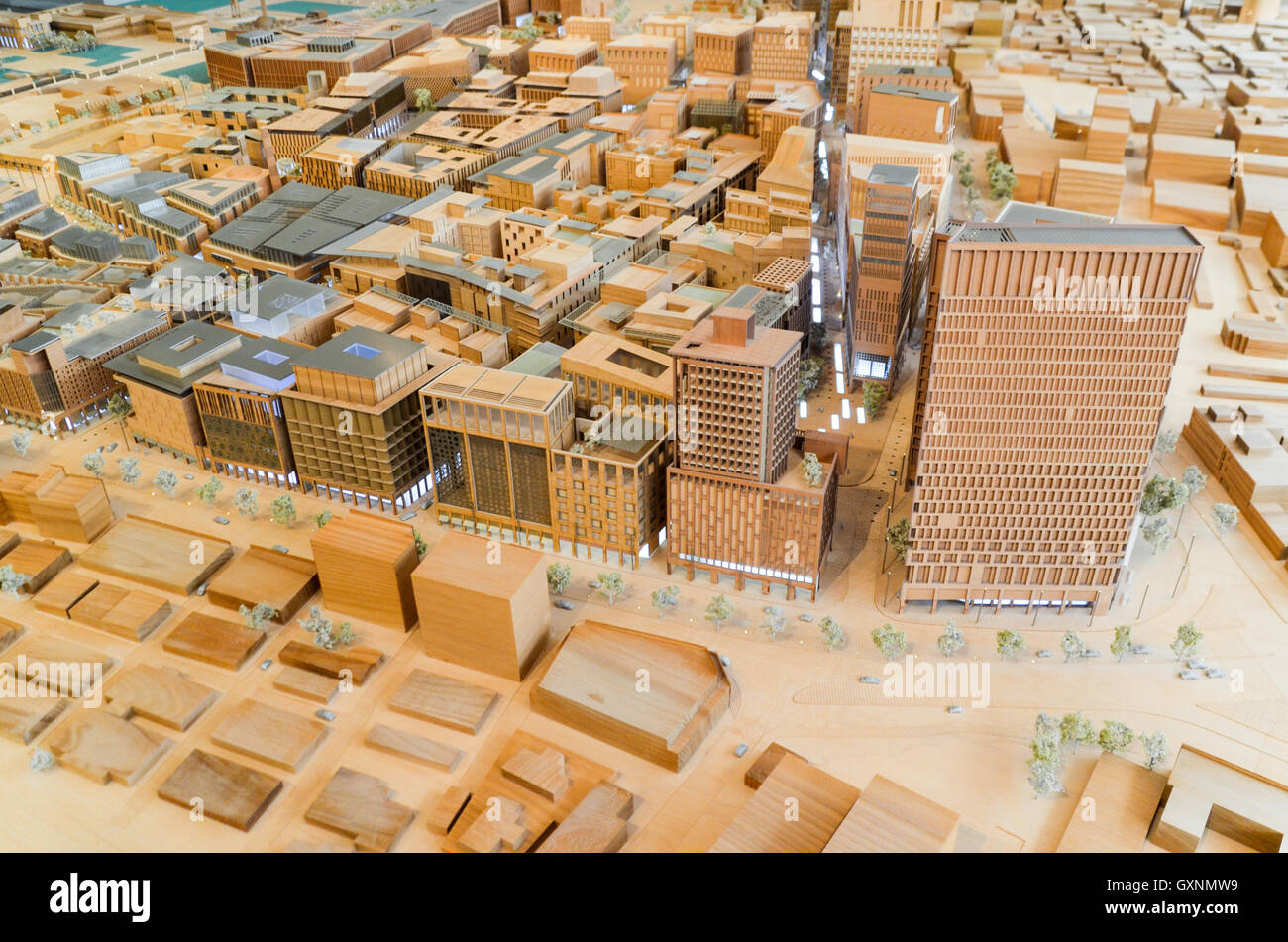 Scale model of Downtown Doha at the Msheireb Enrichment Centre Stock ...